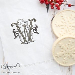 Interlocking JW or WJ Embroidery Monogram Instant Download for ...