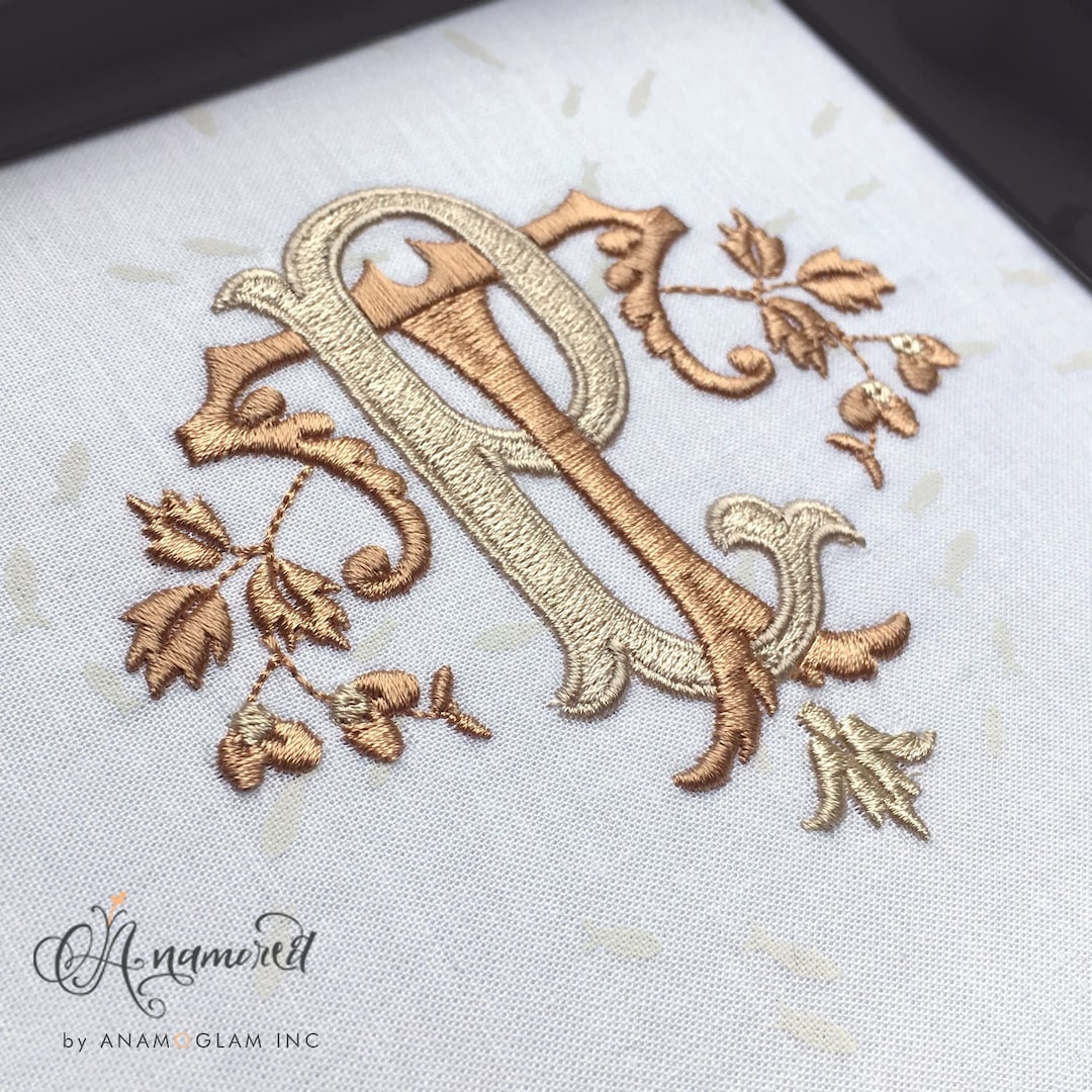 Interlocking T and P Embroidery Monogram Design for Machine Embroidery ...