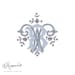 Interlocking BW or WB Embroidery Monogram Design / Machine Embroidery ...