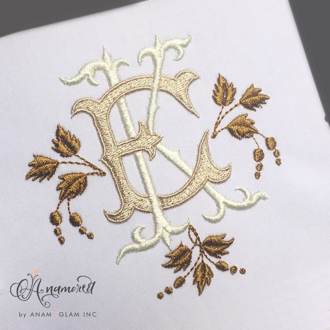 Interlocking EK Embroidery Monogram, Instant Download for Embroidery ...