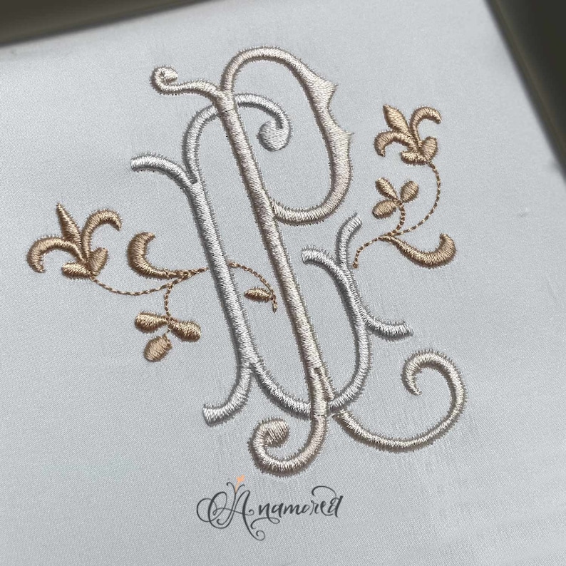 Interlocking GP Monogram Embroidery Design (digital Download) - Etsy