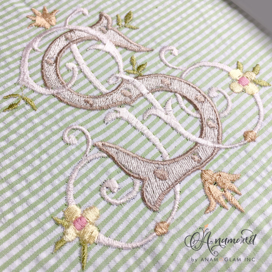 Interlocking S and R Monogram. Embroidery Design for Embroidery ...