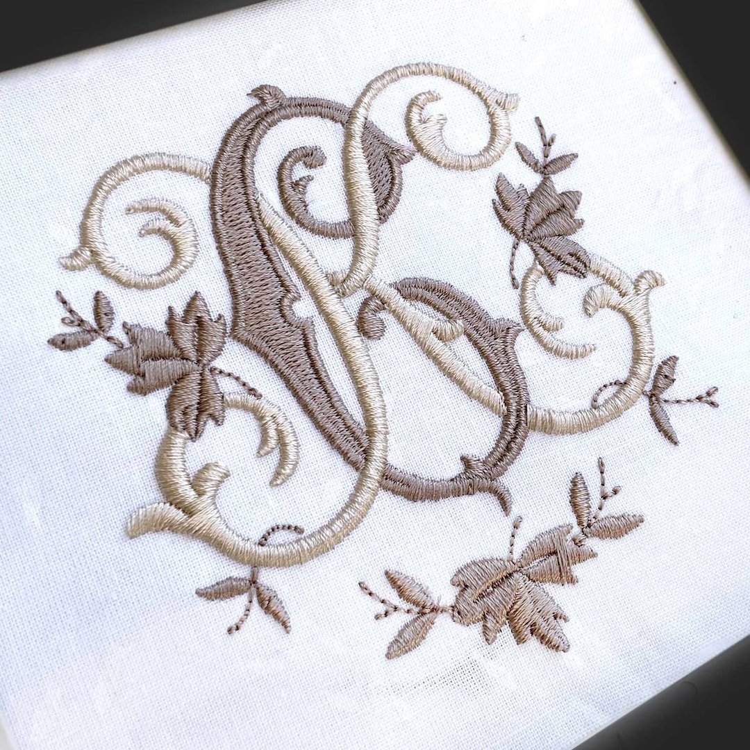 Interlocking K and C Embroidery Monogram Design / Machine Embroidery ...