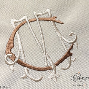 Interlocking C and M Monogram Embroidery Design / Machine - Etsy