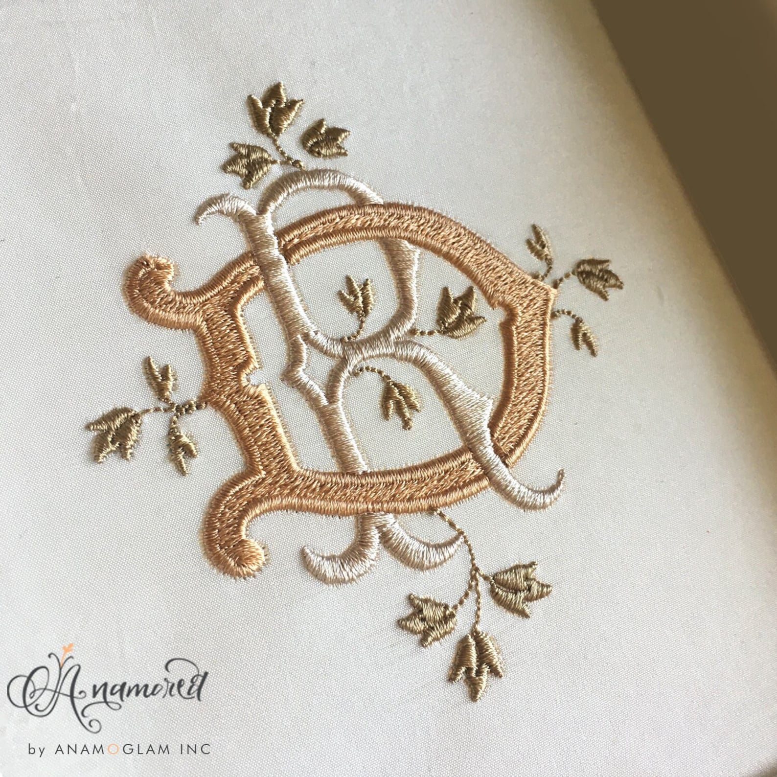 Interlocking D and R Embroidery Monogram Design for Machine - Etsy