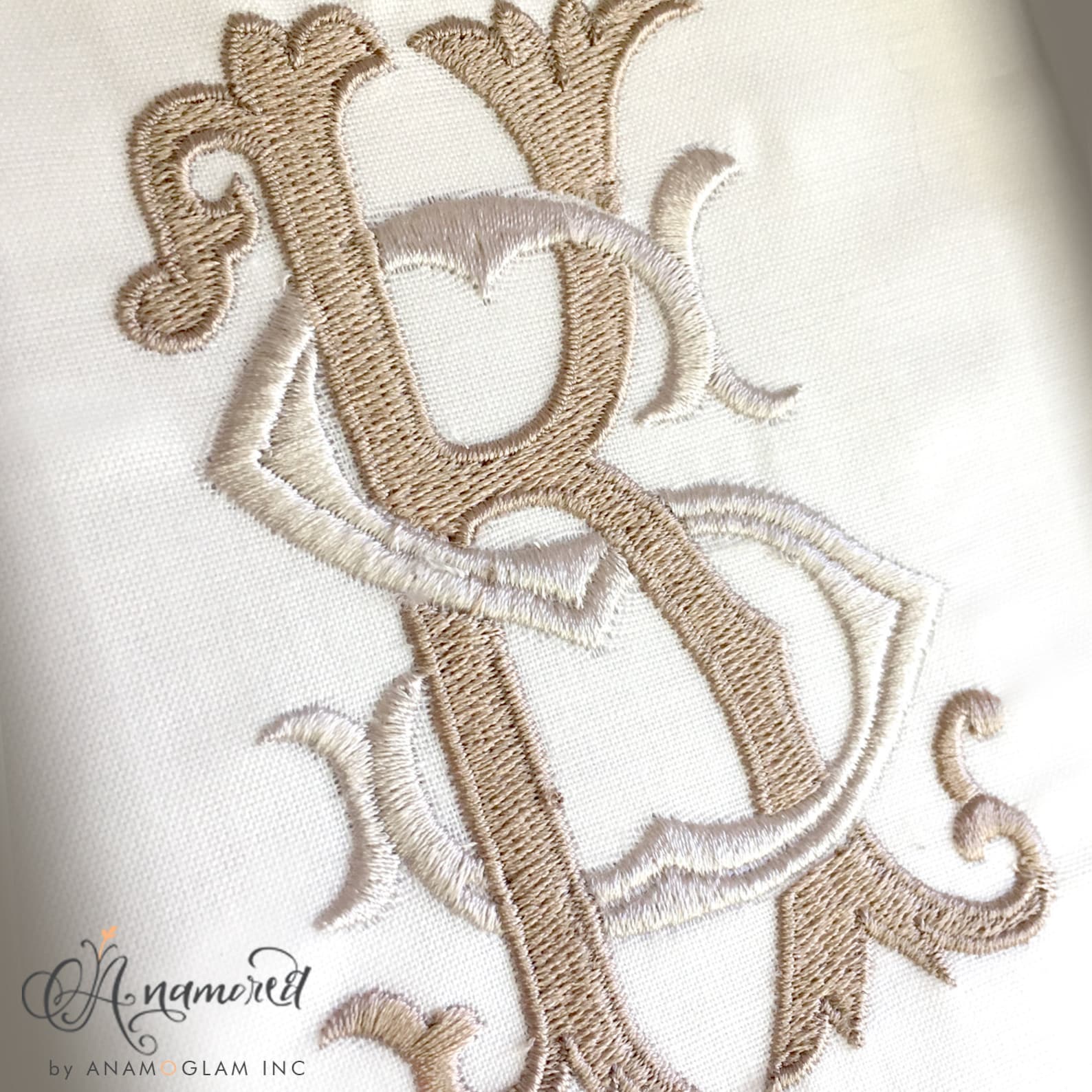 Interlocking K and S Monogram Embroidery Design / Embroidery | Etsy