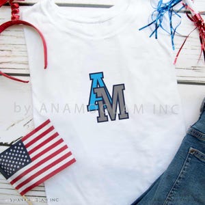 Custom Stacked and Interlocking Monogram Setup: Varsity, Athletic ...