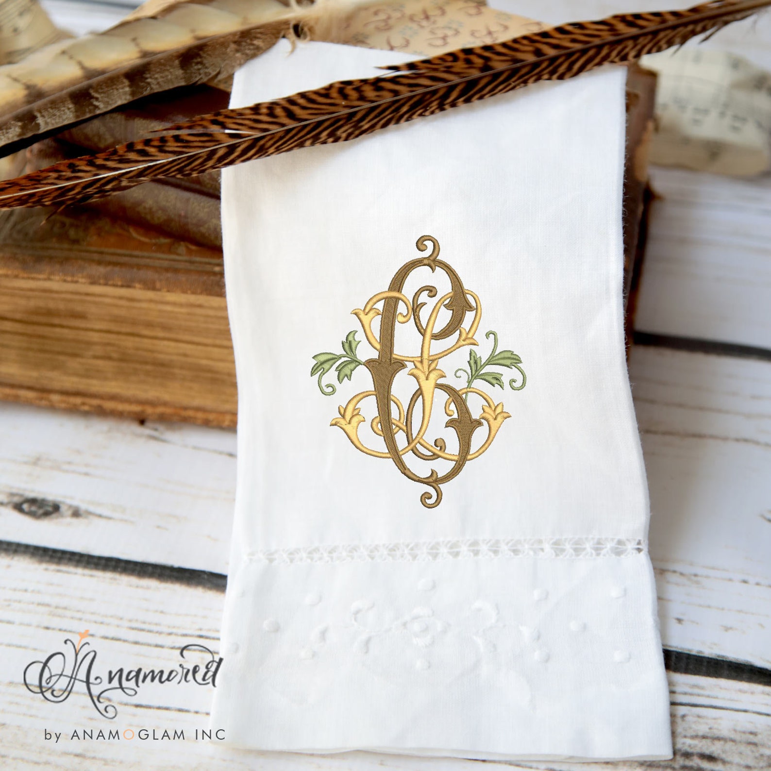 Interlocking C and L Embroidery Monogram Design for Machine - Etsy