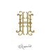 Interlocking H and H Embroidery Monogram Design for Machine Embroidery ...