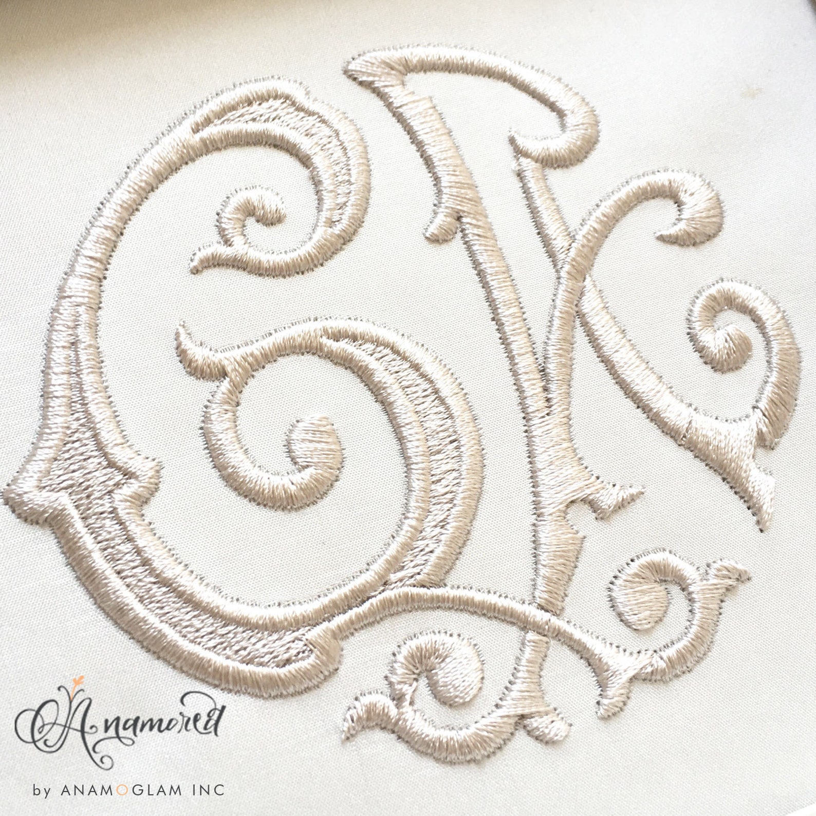 Monza Interlocking C and A Embroidery Monogram Design for - Etsy