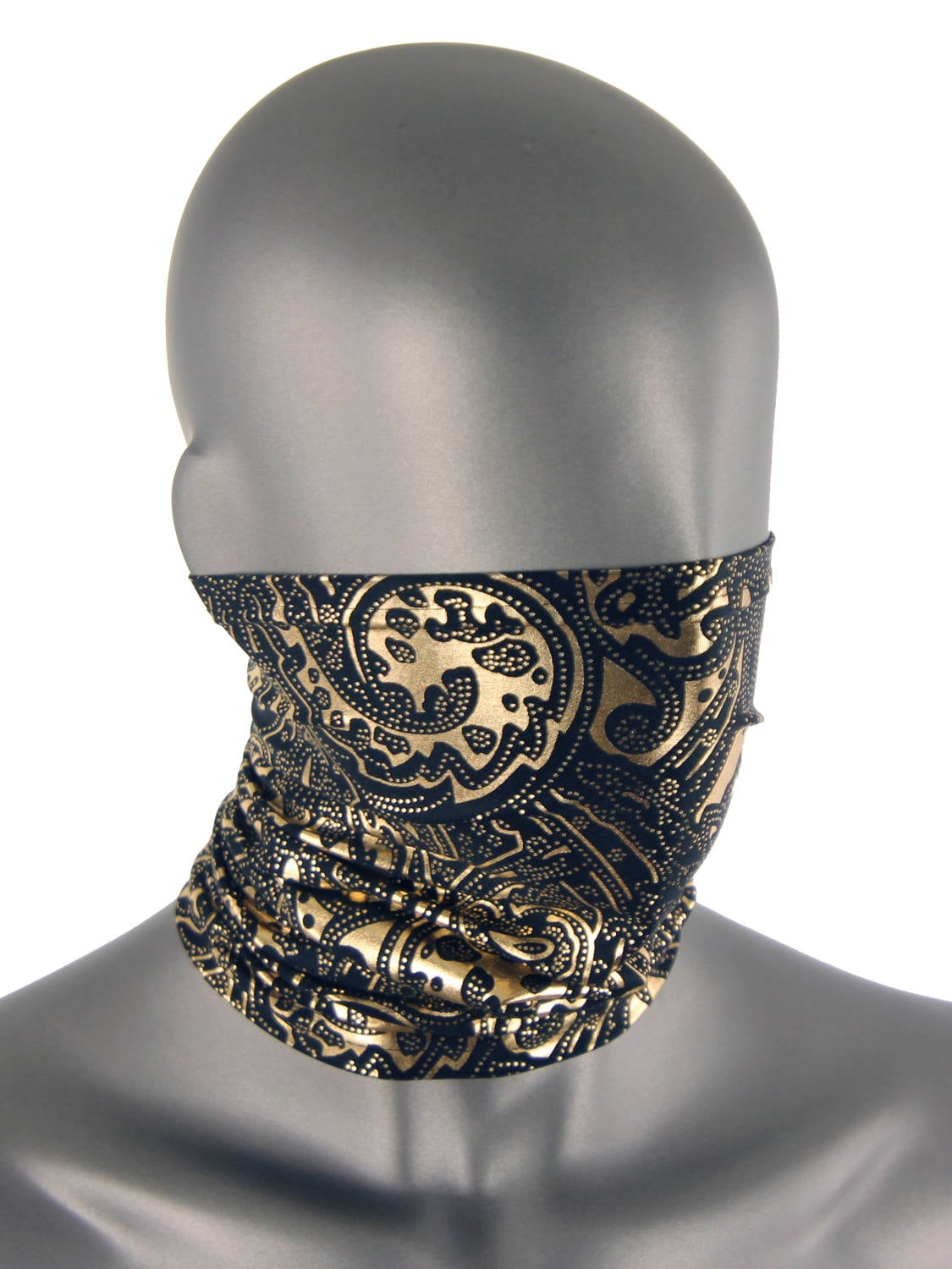 Gold Paisley Bandit Mask | Etsy