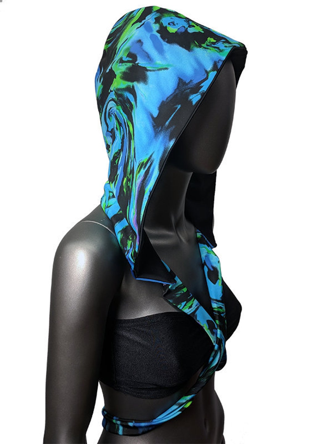 Starry Night Reversible Wrap Hood - Etsy