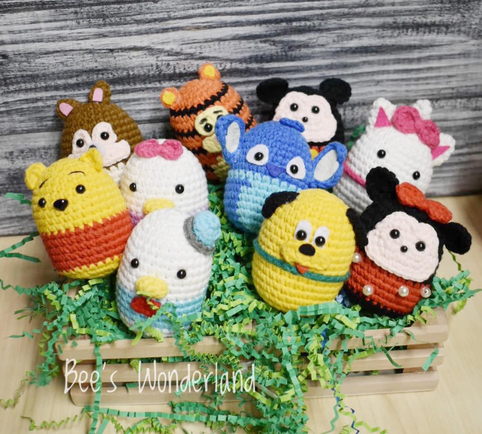 Stuffed Crochet Mini Toys Crochet Keychain Amigurumi | Etsy