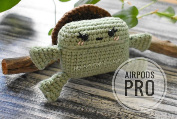 Turtle Airpod Pro Case Crochet Airpod Pro Case Handmade - Etsy