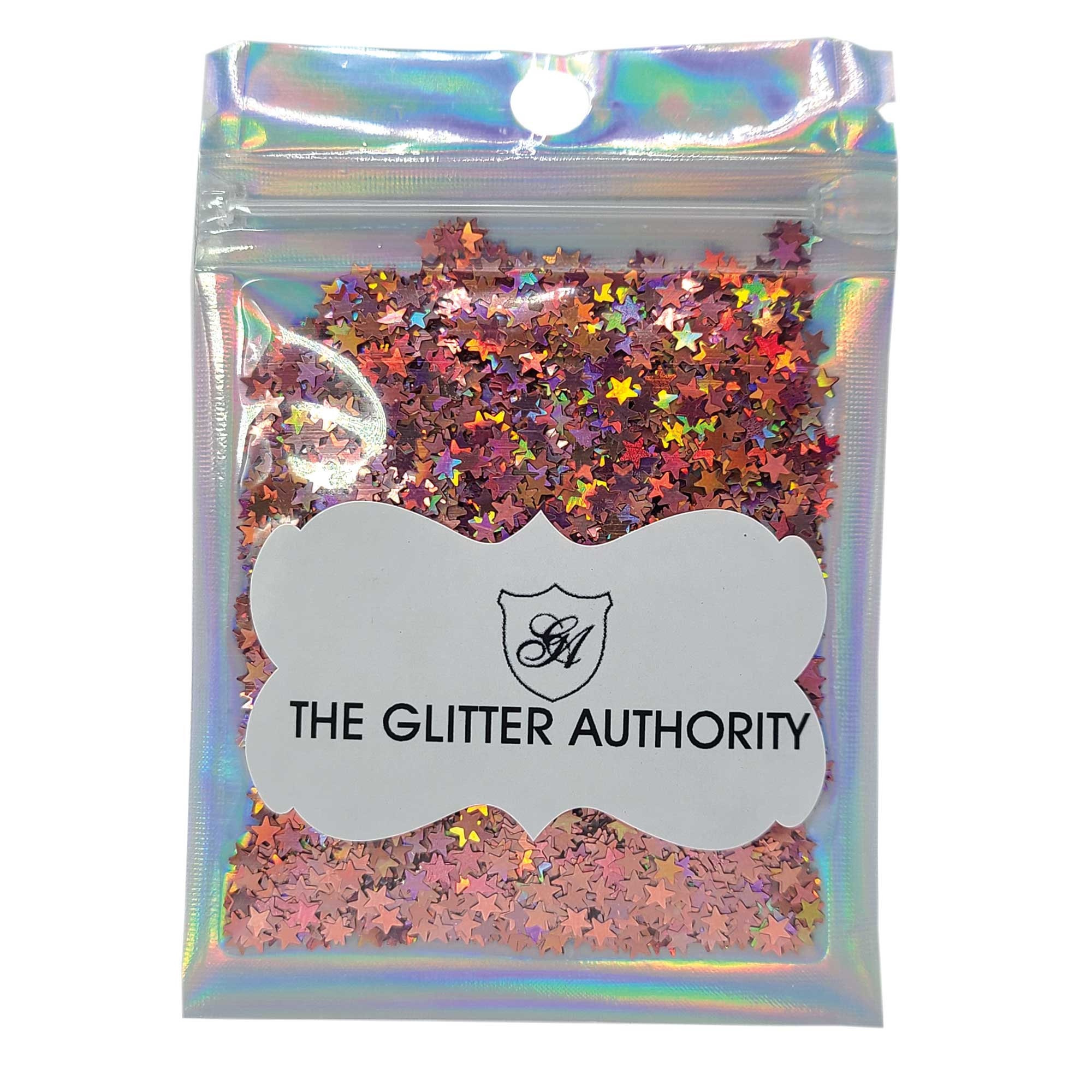 Pink Glitter Stars Rainbow & Holographic Stars Glitter - Etsy