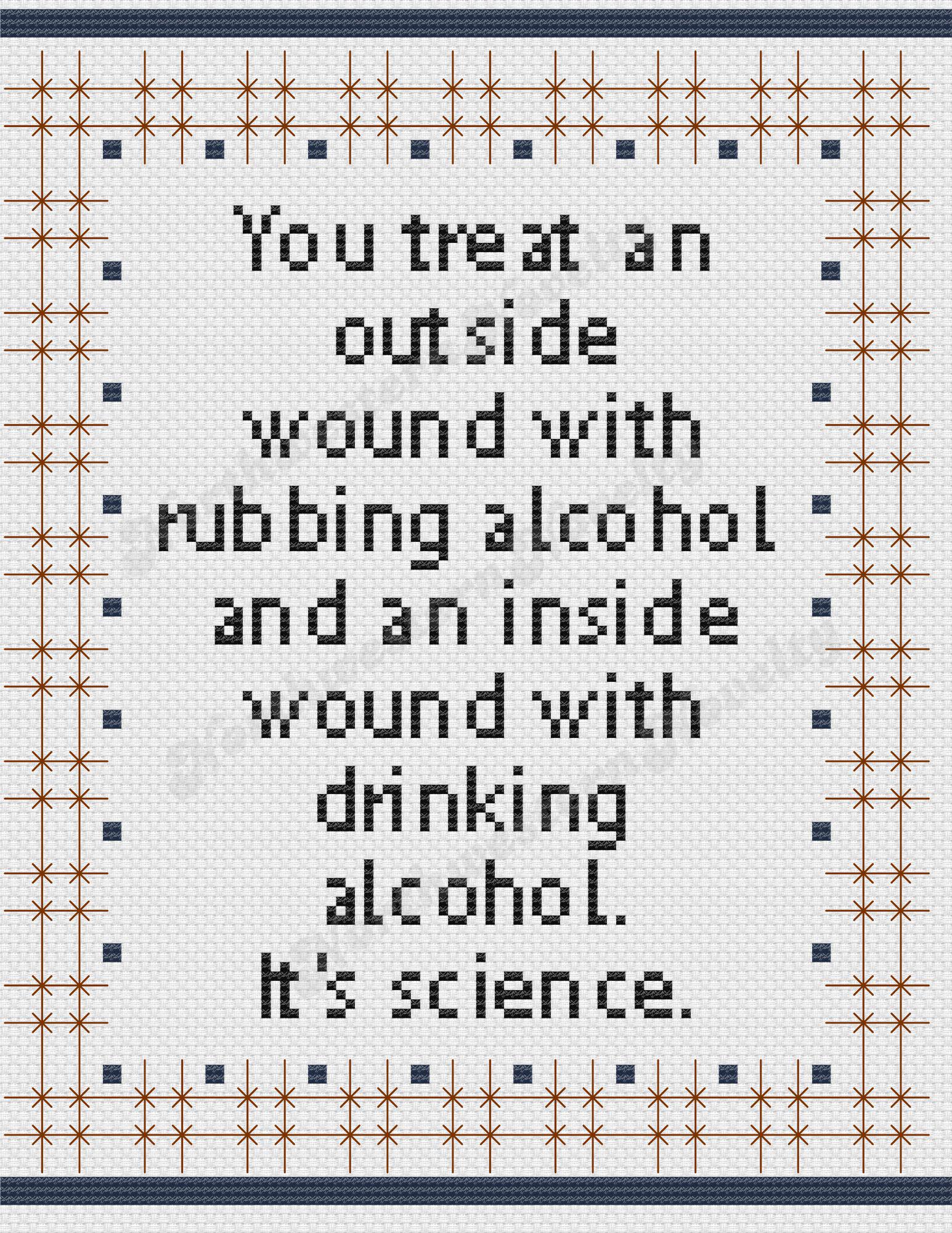 Inside Wound Outside Wound Cross Stitch Print - Etsy