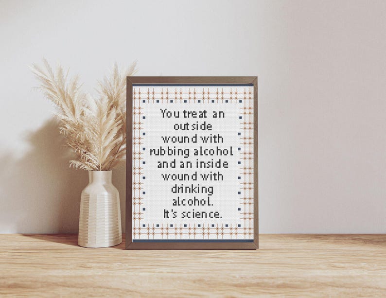 Inside Wound Outside Wound Cross Stitch Print - Etsy