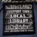 Support Your Local Library Fabric Back Patch - Etsy