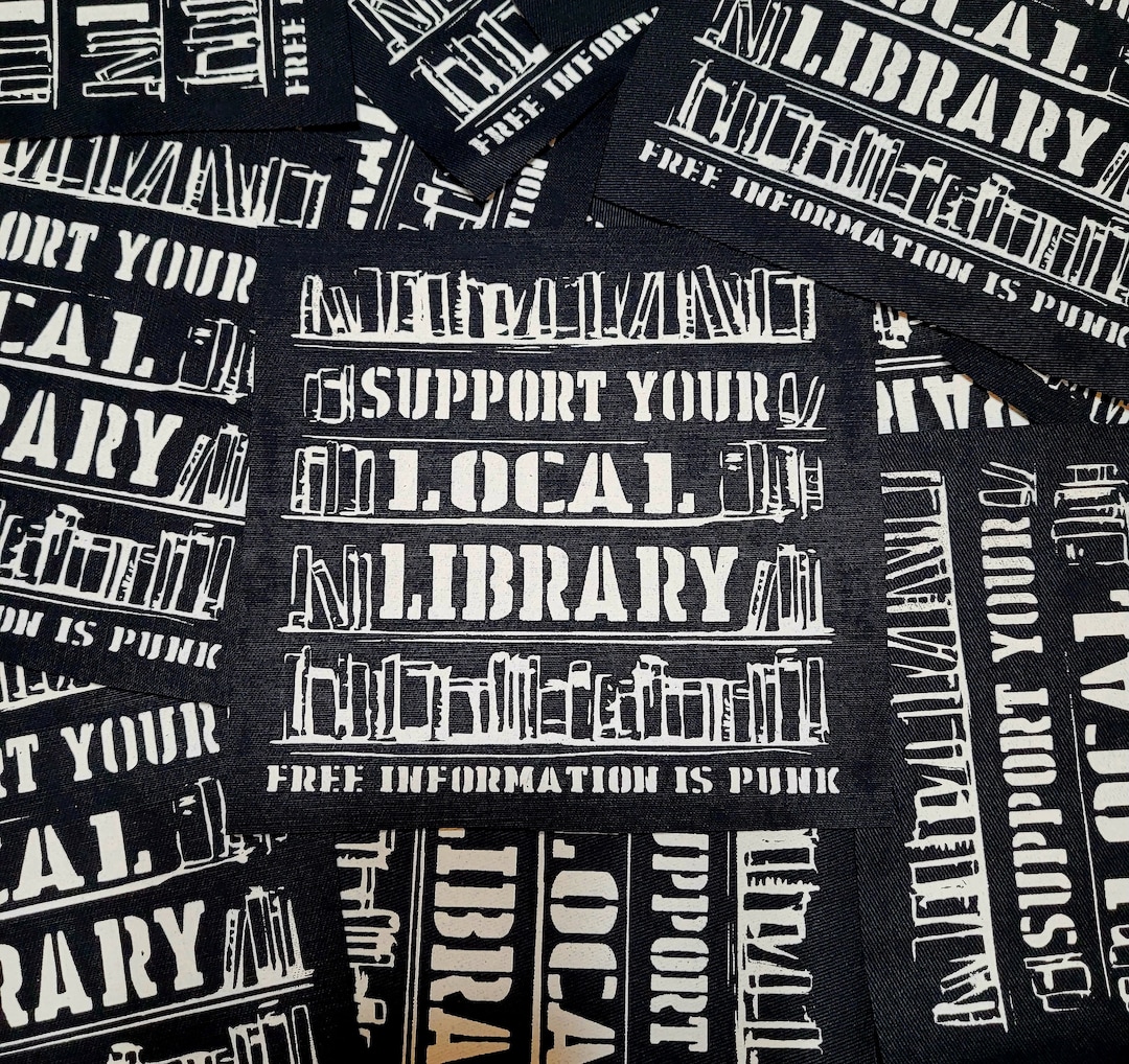 Support Your Local Library Small Patch - Etsy