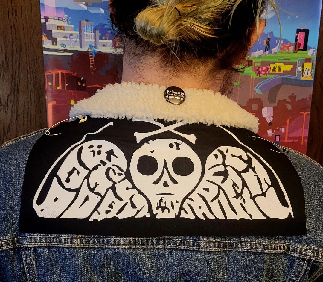 Memento Mori Skull Back Patch - Etsy