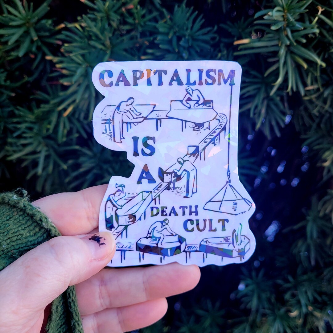 Capitalism is a Death Cult Punk Sticker // Waterproof - Etsy