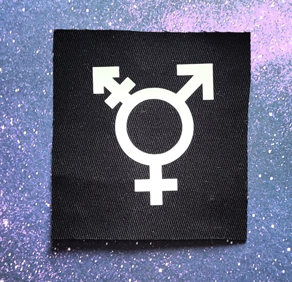 Transgender Symbol Fabric Patch | Etsy