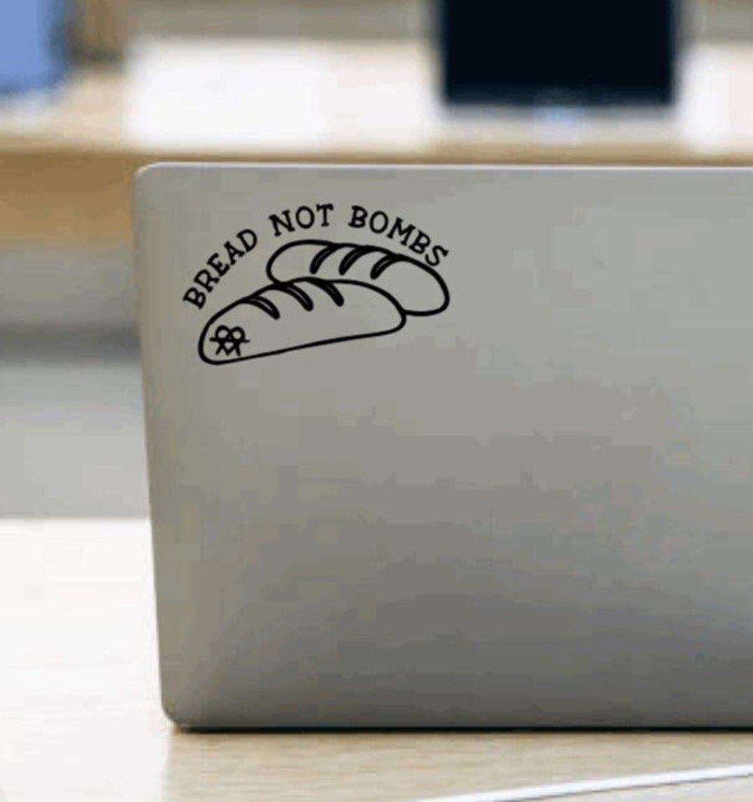 Bread Not Bombs Vinyl Decal // Choice of Colors - Etsy