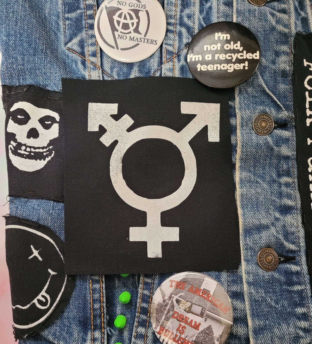 Transgender Symbol Fabric Patch - Etsy