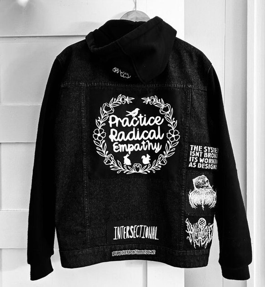 Practice Radical Empathy Black Back Patch - Etsy