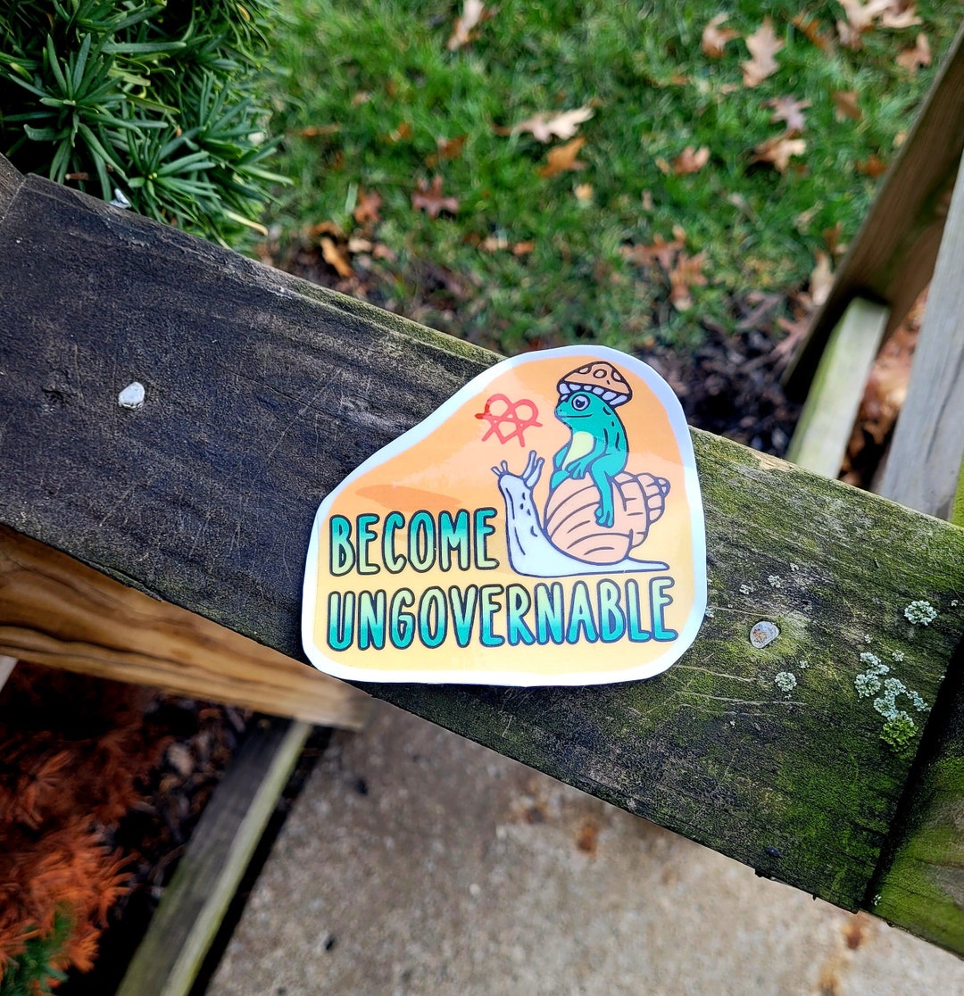 Become Ungovernable Frog Sticker // Vinyl Sticker Punk - Etsy