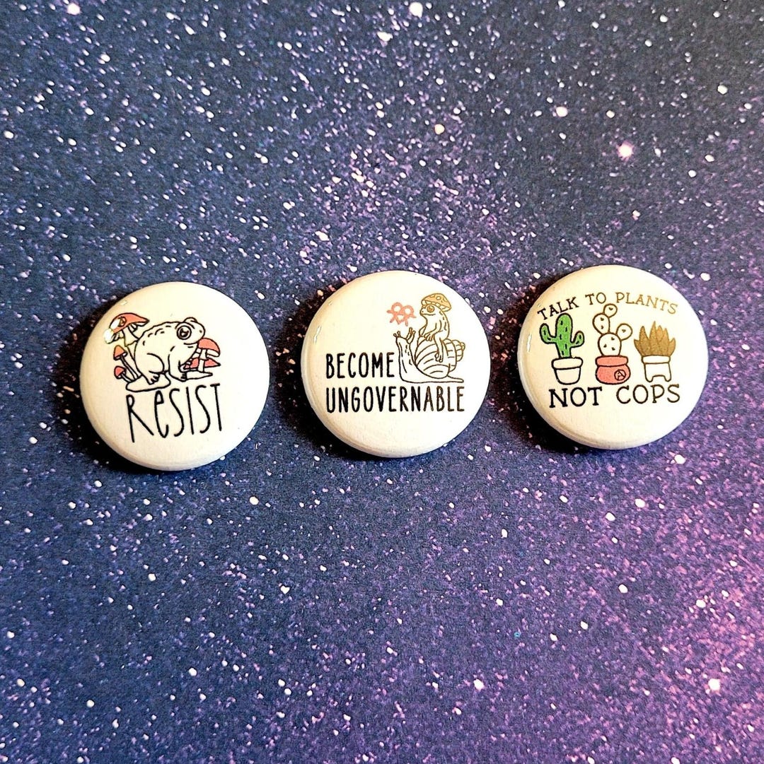 Resist Buttons - Etsy