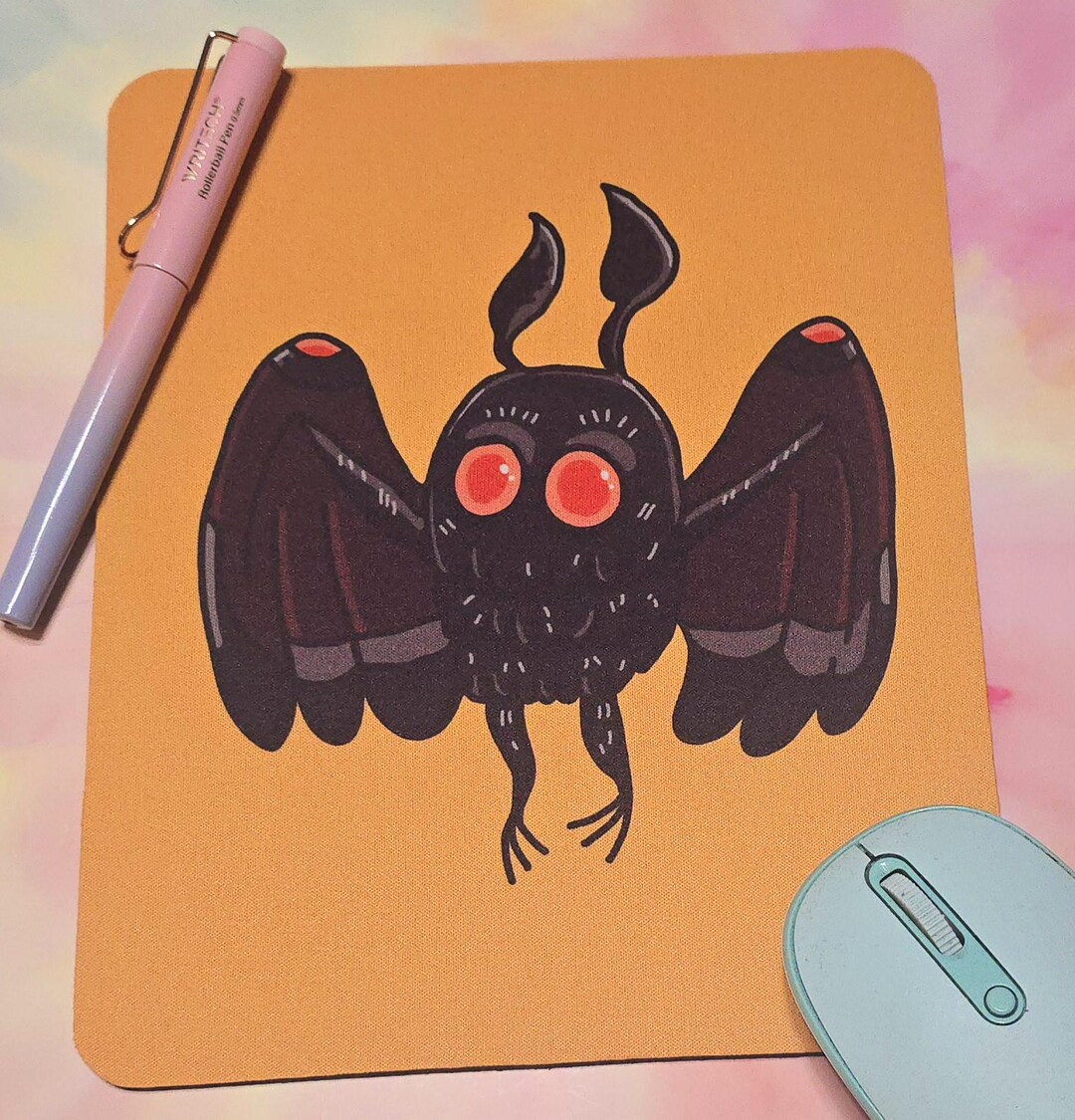 Mothman Cryptic Art Mouse Pad - Etsy