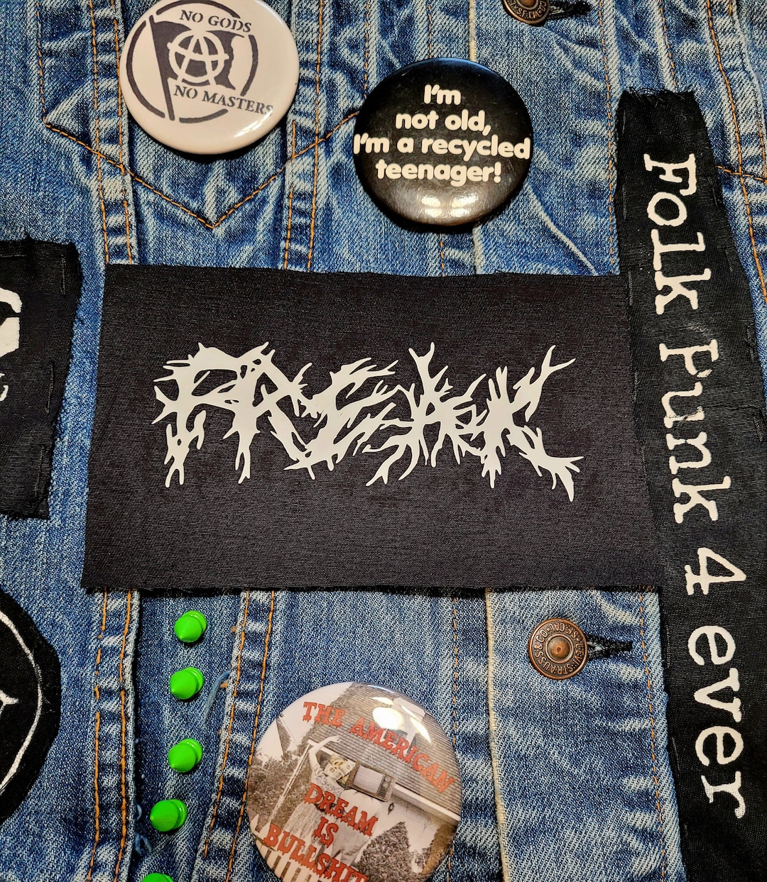 Freak Metal Font Small Cloth Patch - Etsy