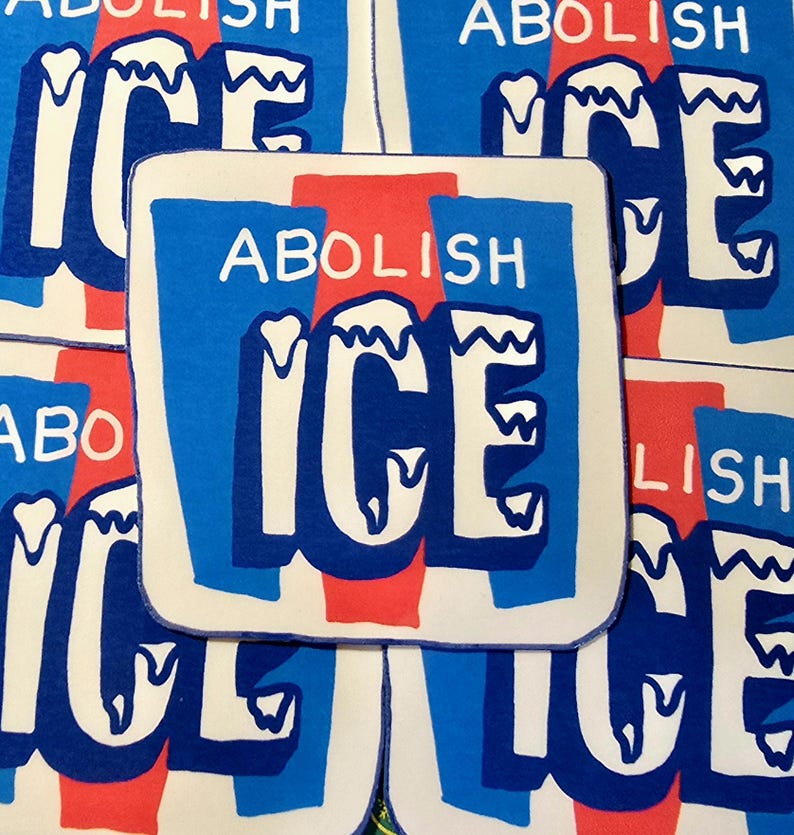 Abolish ICE Sticker - Etsy