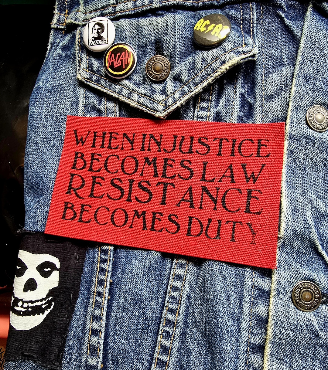 When Injustice Becomes Law Resistance Becomes Duty Patch // Activism ...