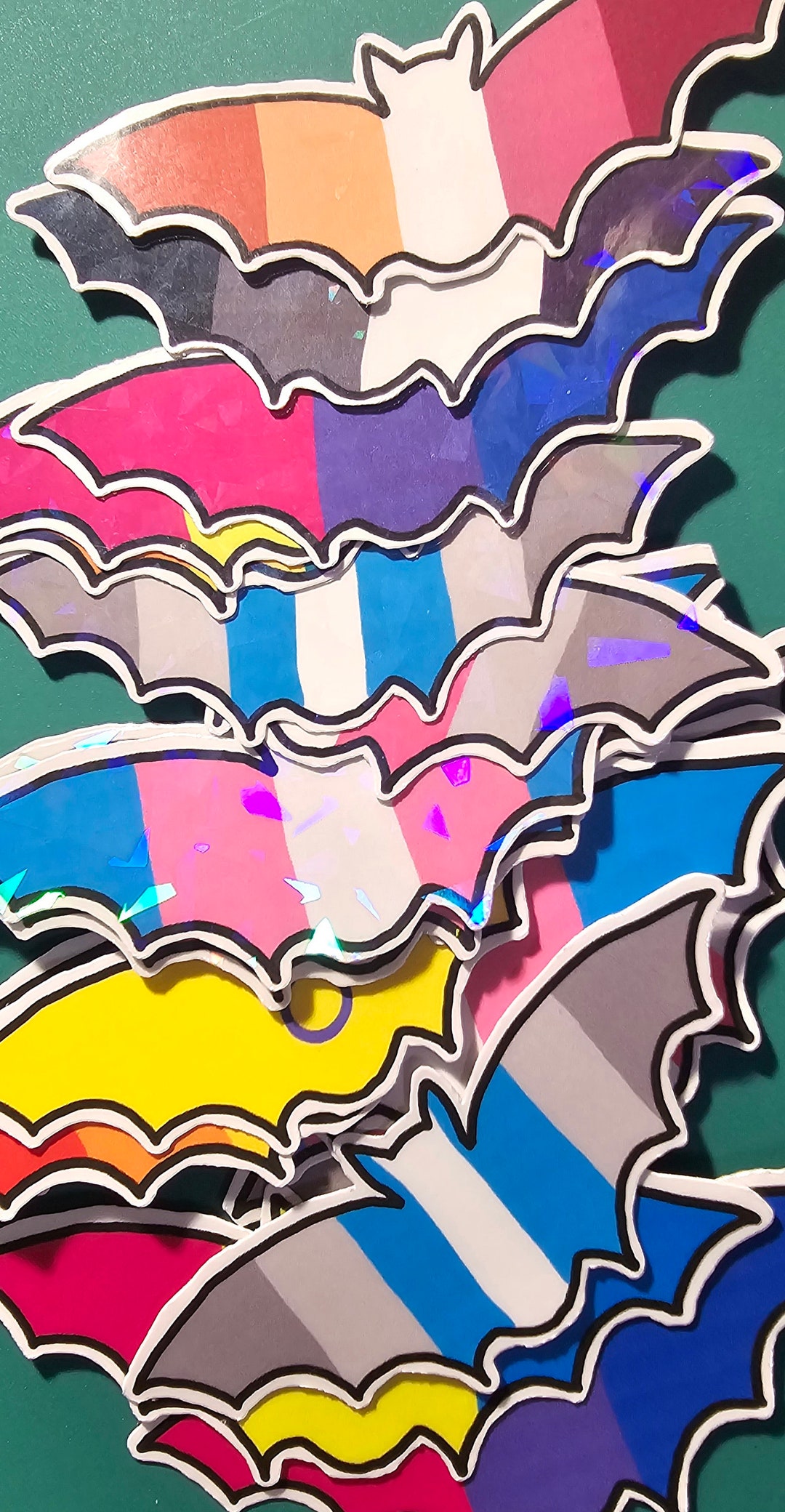 PRIDE BAT Flag Stickers // Choose Your Flag - Etsy