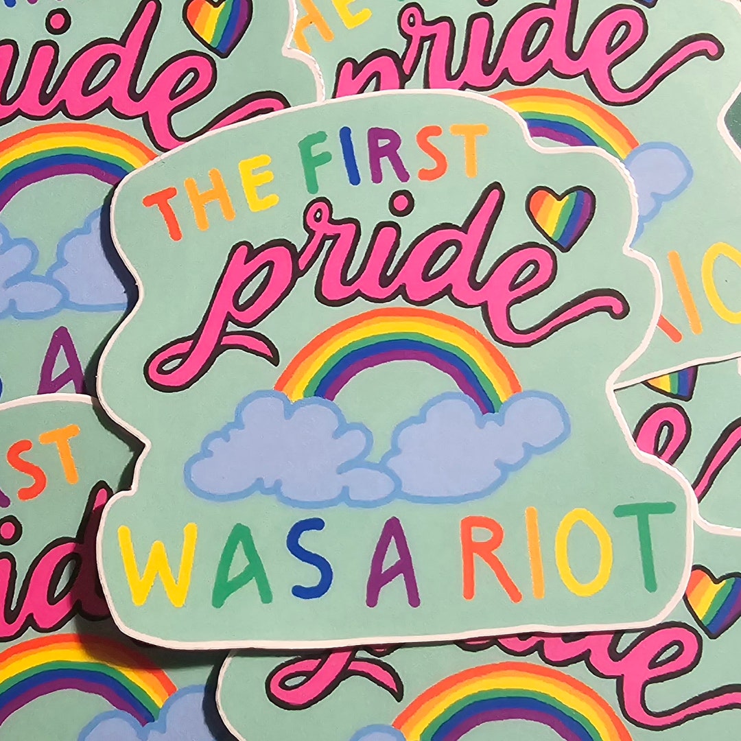 The First Pride Was a Riot Rainbow Sticker - Etsy