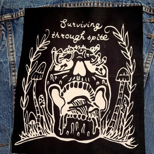 Surviving Through Spite Back Patch - Etsy