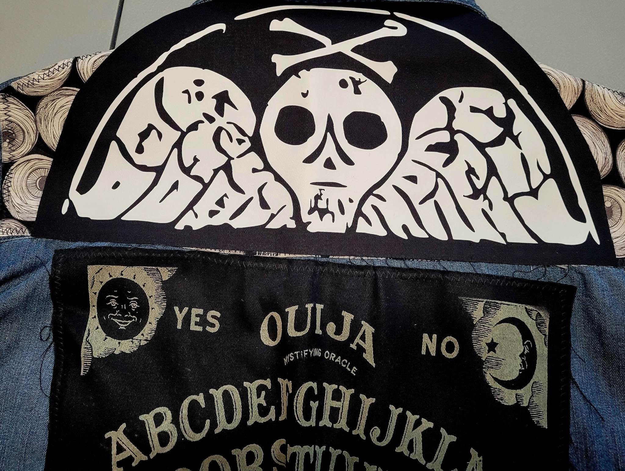 Memento Mori Skull Back Patch - Etsy