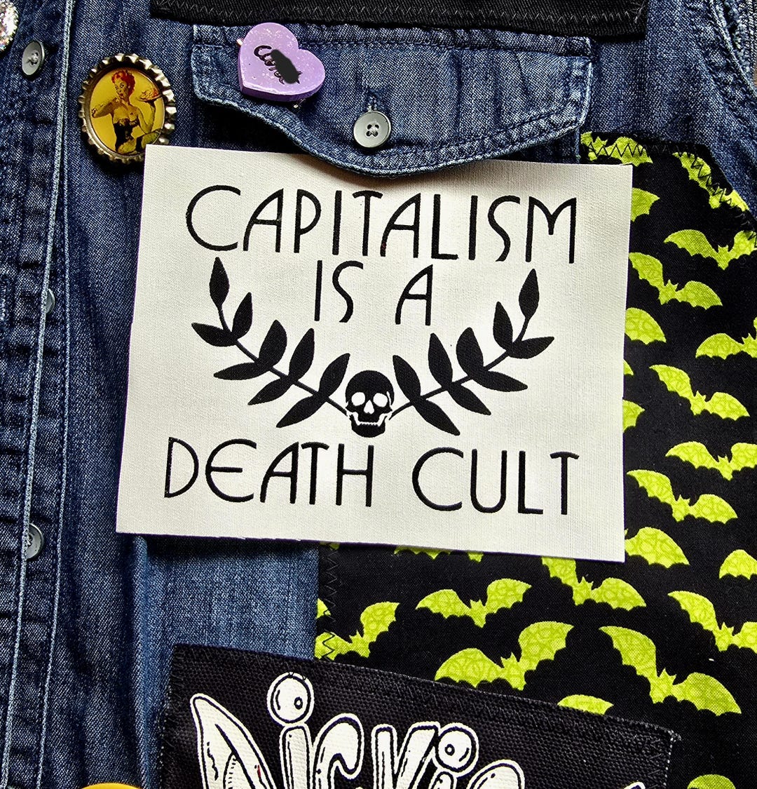Capitalism is A Death Cult Patch - Etsy
