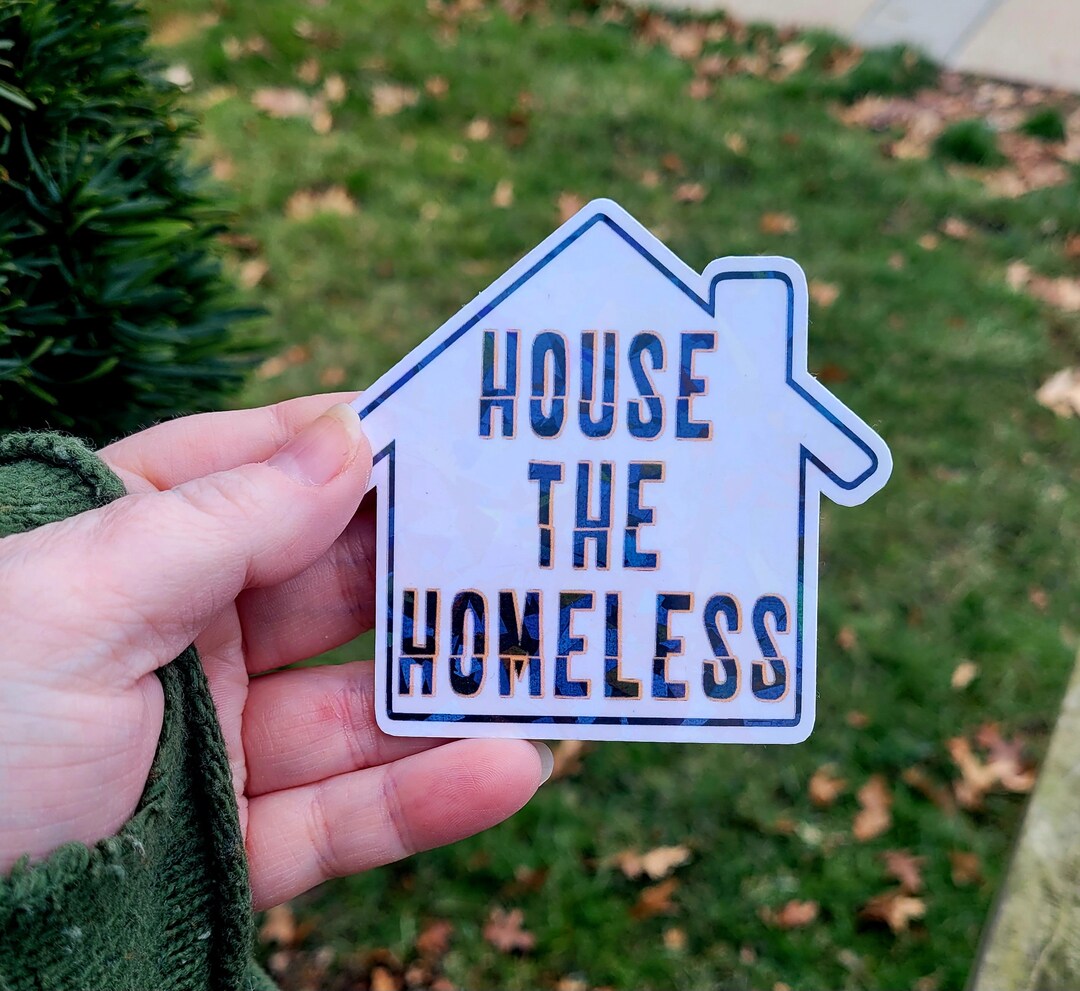 House the Homeless Punk Sticker - Etsy