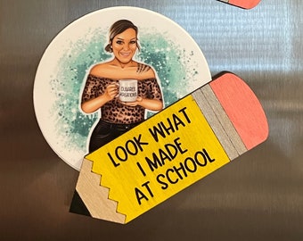 Look What I Made Magnet Art Display Magnet Personalized Kids - Etsy