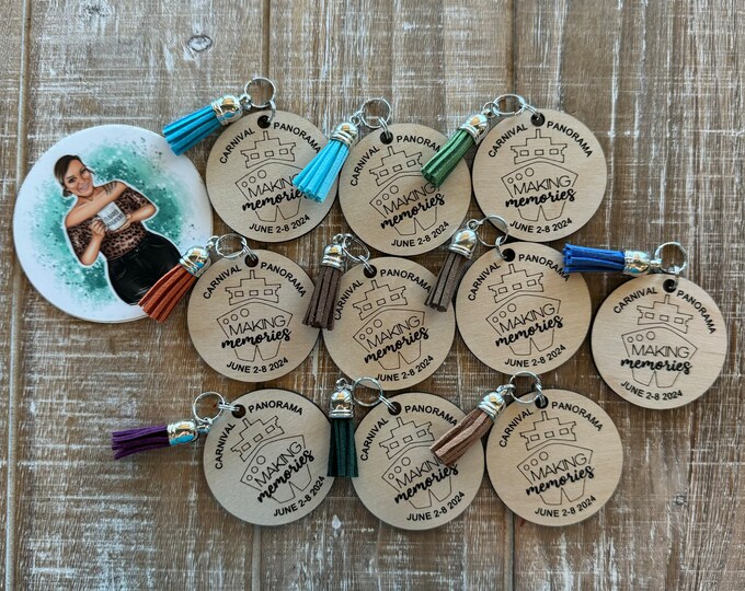 Cruise Keychain, Gift Exchange, Souvenir, Family Reunion, Party ...