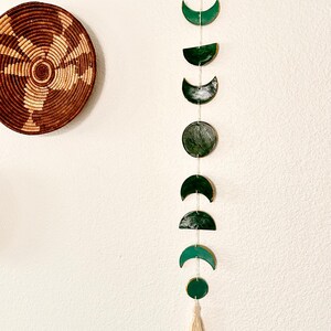 MOON PHASE- Moss Green - Wall Hanging- Boho Home Decor - Etsy