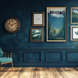 Zoom Background Blurred Navy Blue Virtual Office Home Office Neutral ...