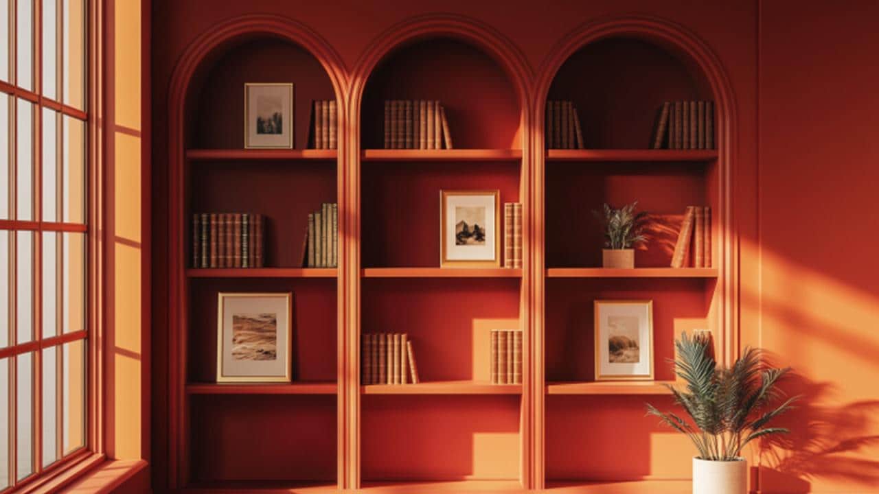 Unique Zoom Background Modern Aesthetic Modern Home Office Wall ...