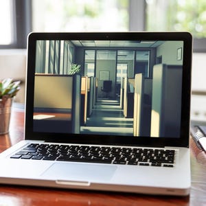 Realistic Office Video Call Background Return to the Office Background ...