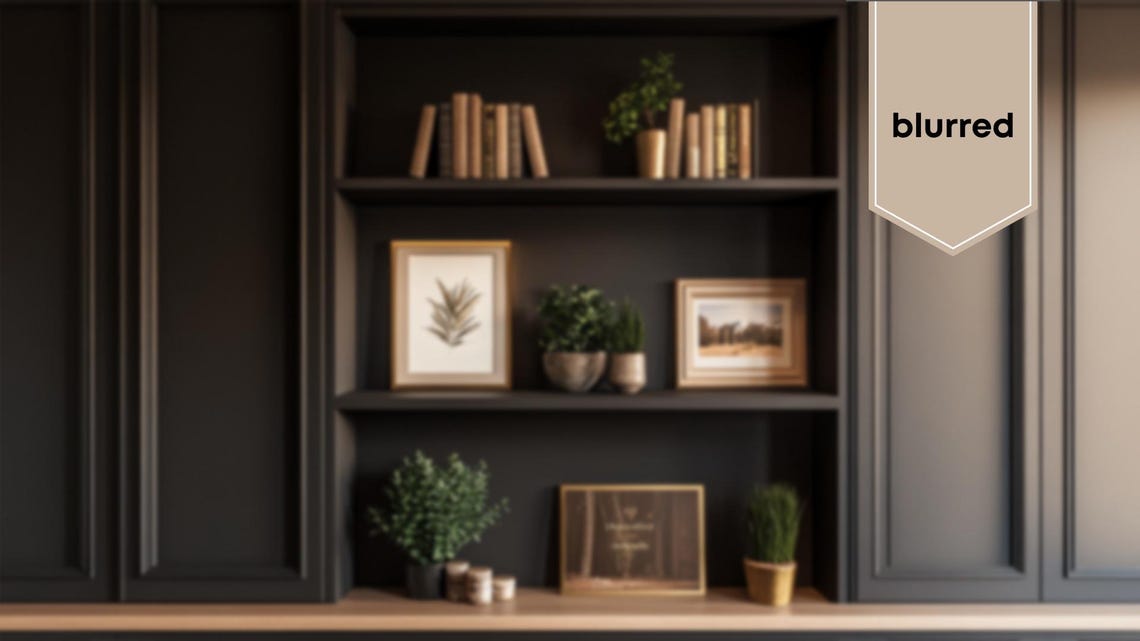 Neutral Zoom Background Modern Aesthetic Brown Modern Home Office Wall ...