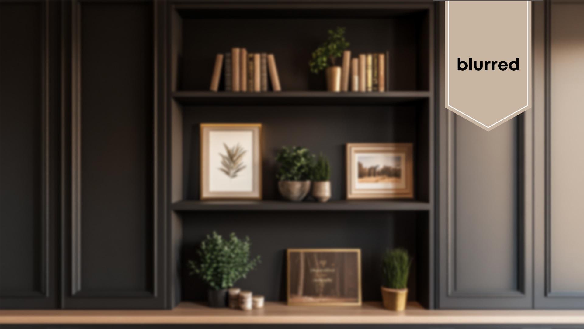 Neutral Zoom Background Modern Aesthetic Brown Modern Home Office Wall ...