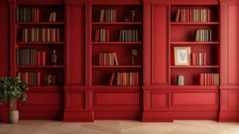 Neutral Zoom Background Modern Aesthetic Modern Home Office Wall ...